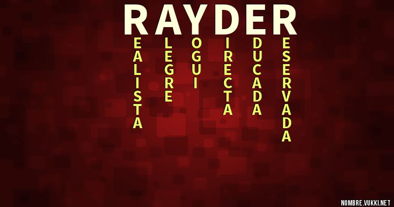 Qué significa rayder