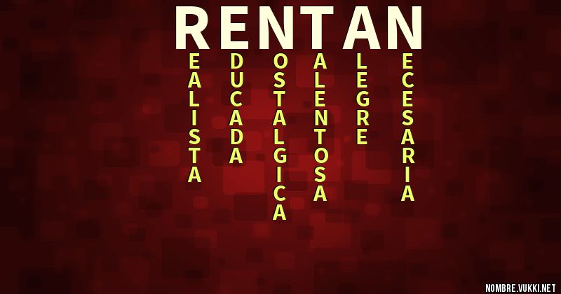 Qué significa rentan