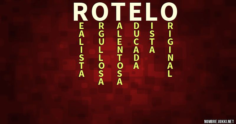 Qué significa rotelo