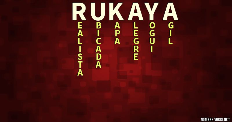 Qué significa rukaya