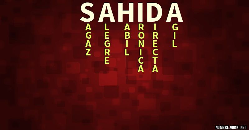 Qué significa sahida