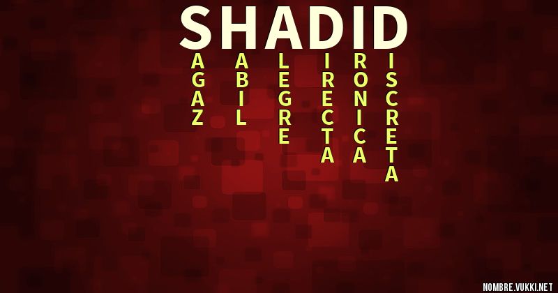 Qué significa shadid