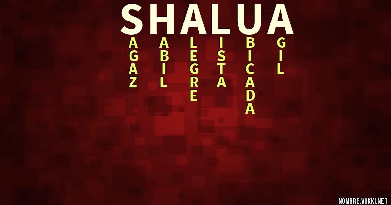 Qué significa shalua