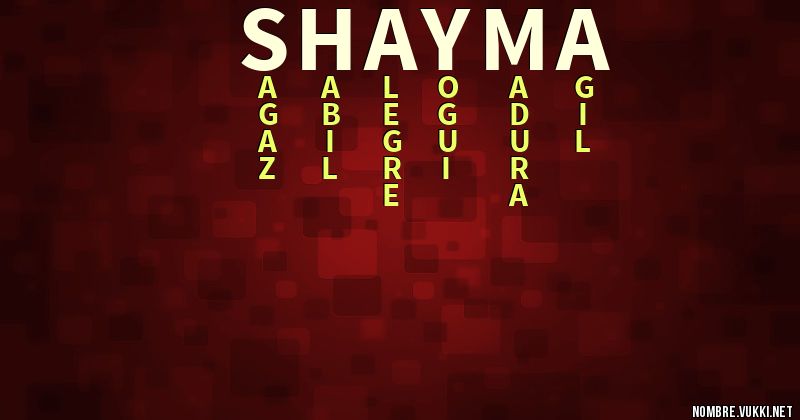 Qué significa shayma