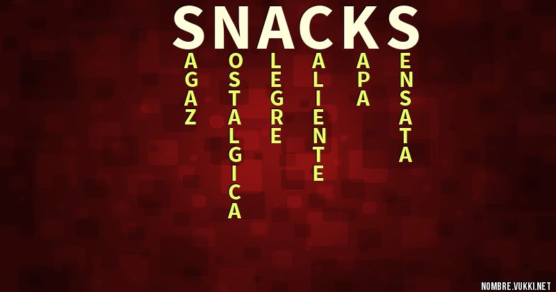 Qué significa snacks