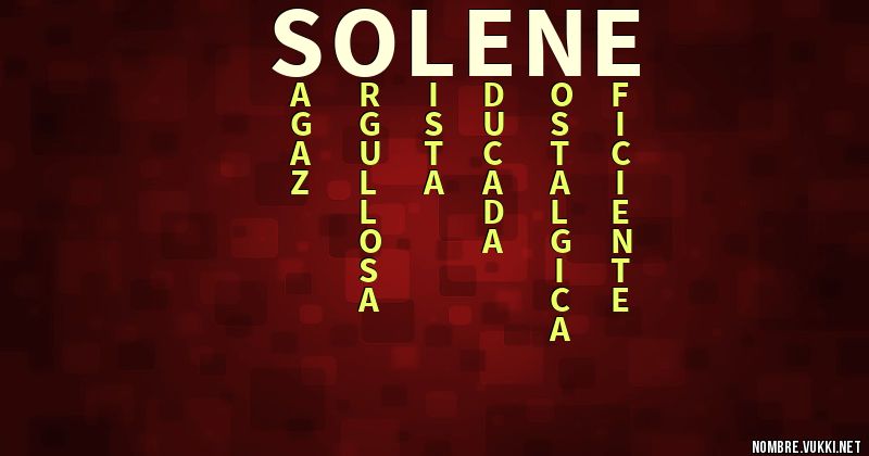 Qué significa solene