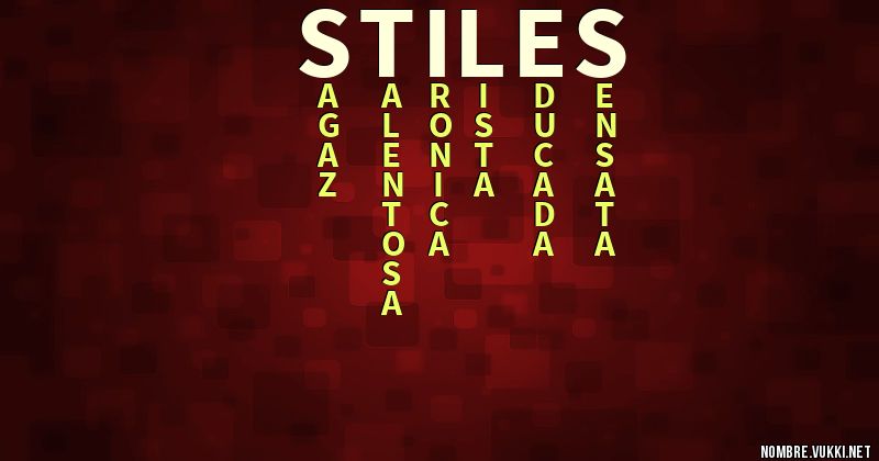 Qué significa stiles