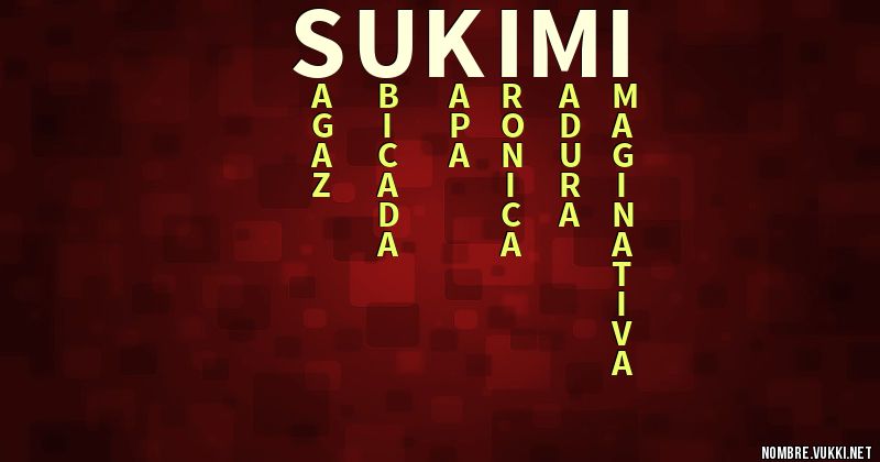 Qué significa sukimi