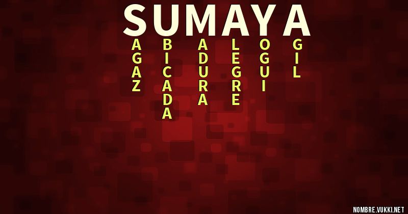Qué significa sumaya