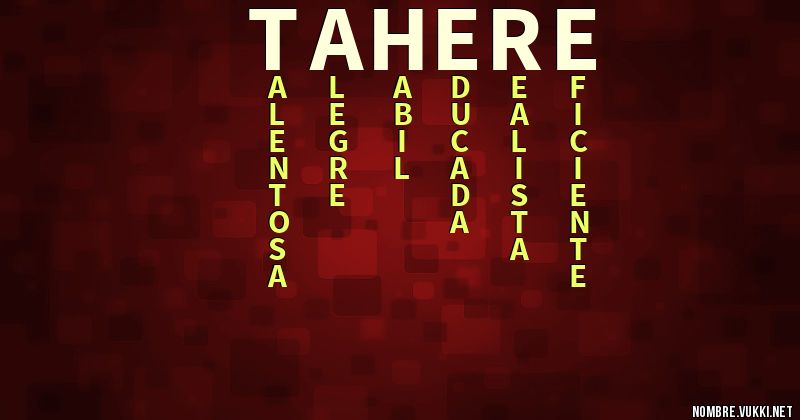 Qué significa tahere