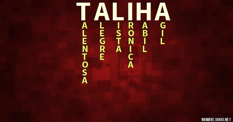 Qué significa taliha
