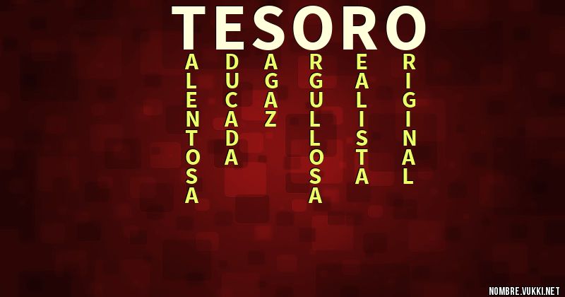 Qué significa tesoro