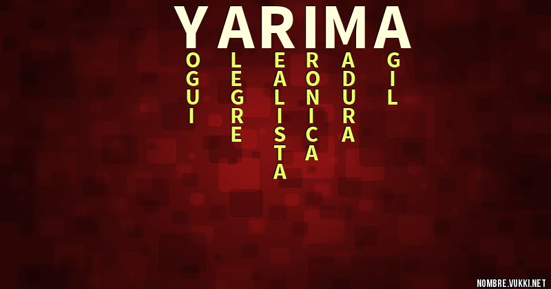 Qué significa yarima
