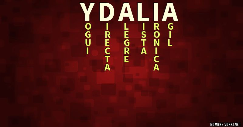 Qué significa ydalia