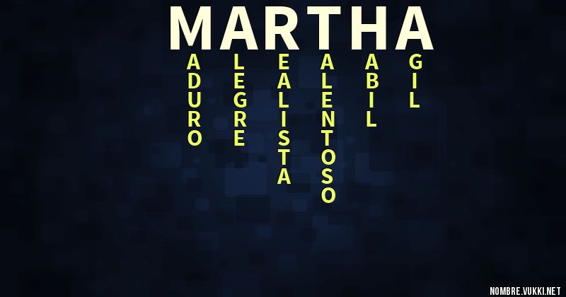 Qué significa martha