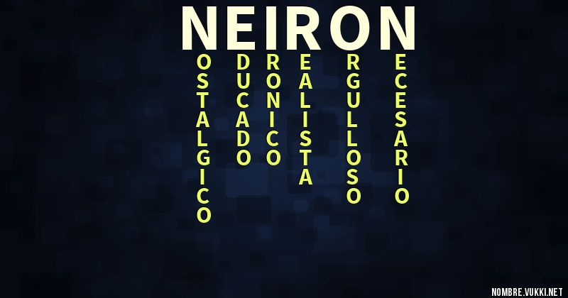 Qué significa neiron