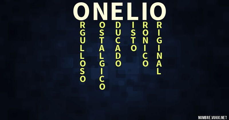 Qué significa onelio