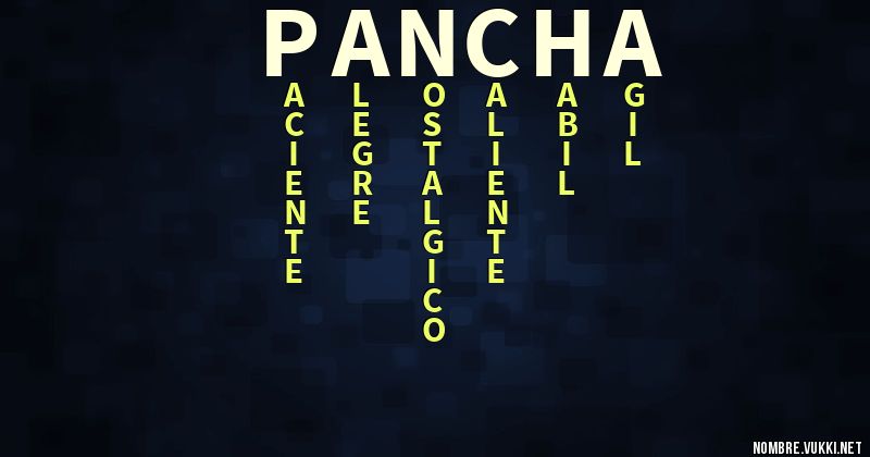 Qué significa pancha