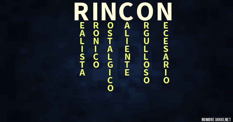 Qué significa rincon
