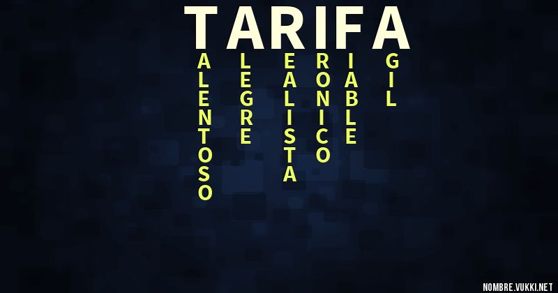 Qué significa tarifa