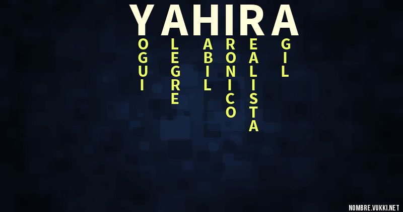 Qué significa yahira