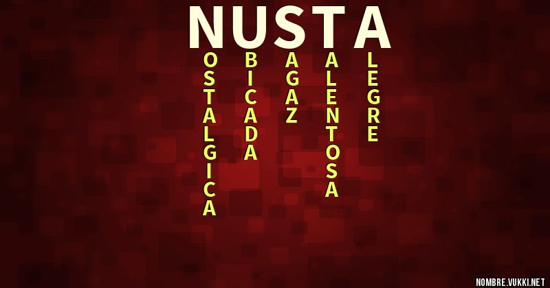 Qué significa Ñusta