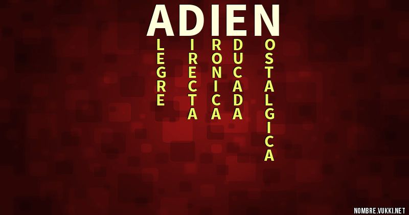Qué significa adien