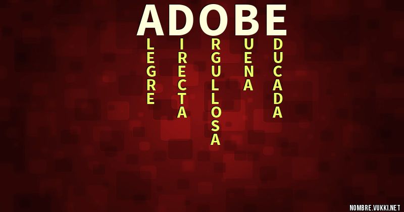 Qué significa adobe