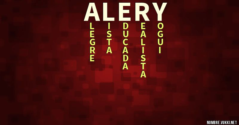 Qué significa alery