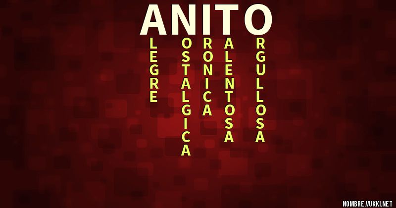 Qué significa anito