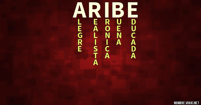 Qué significa aribe