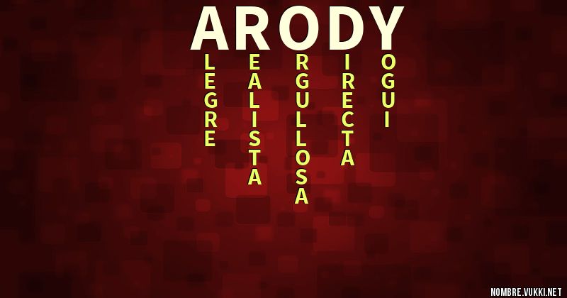 Qué significa arody