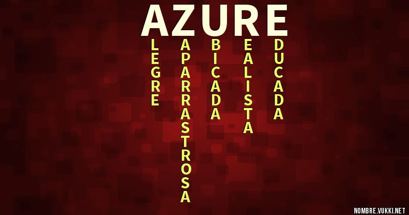 Qué significa azure