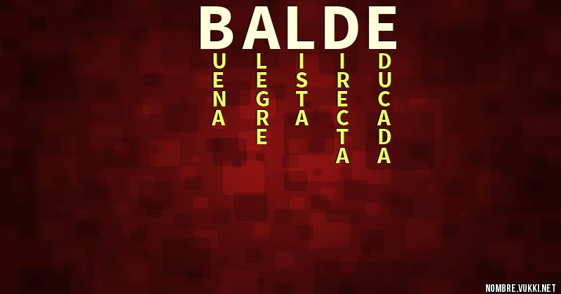 Qué significa balde