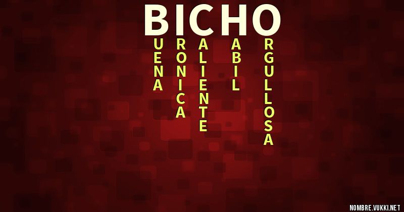 Qué significa bicho