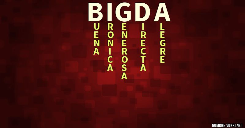 Qué significa bigda