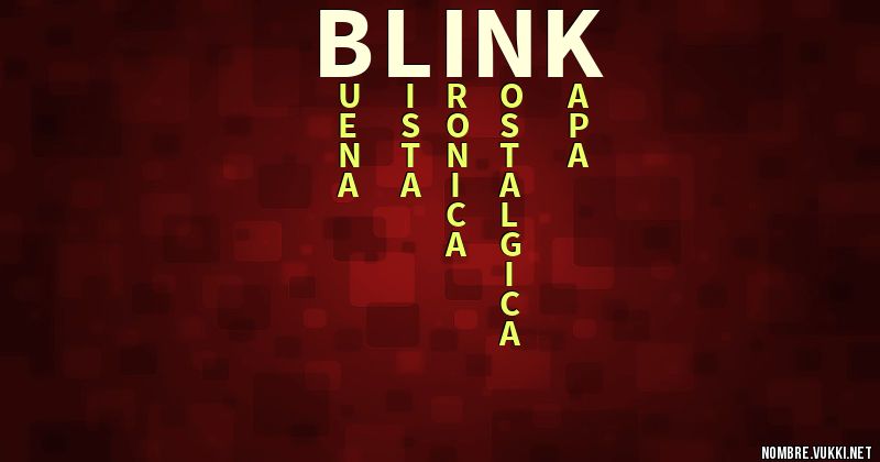 Qué significa blink