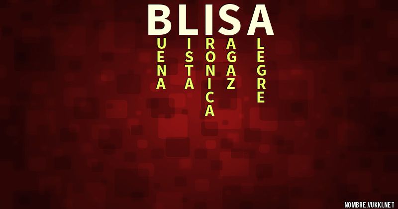 Qué significa blisa