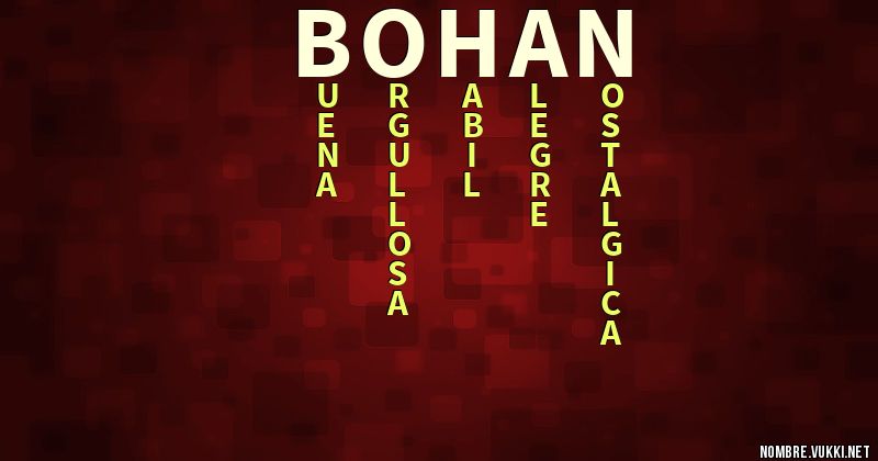 Qué significa bohan