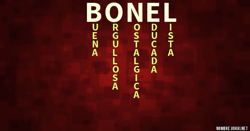 Qué significa bonel