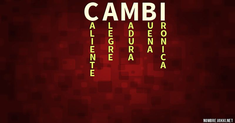 Qué significa cambi