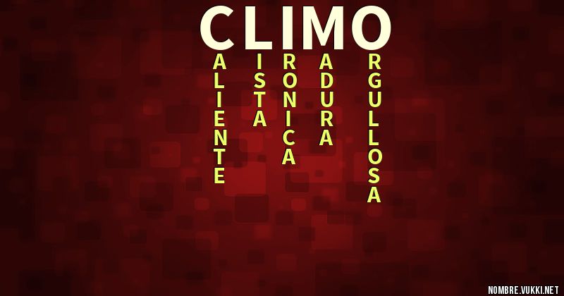 Qué significa climo