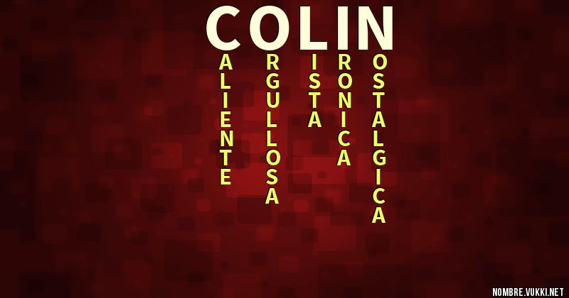 Qué significa colin