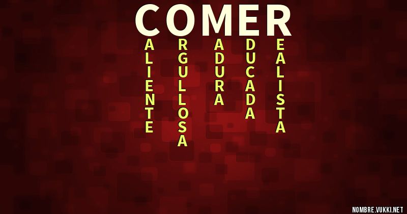Qué significa comer