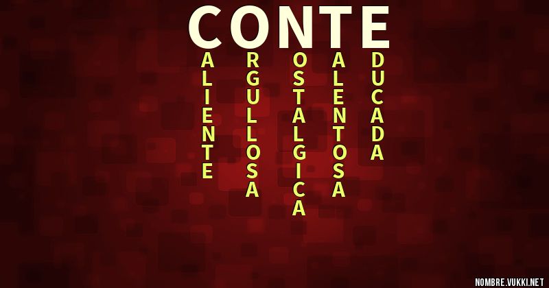 Qué significa conte