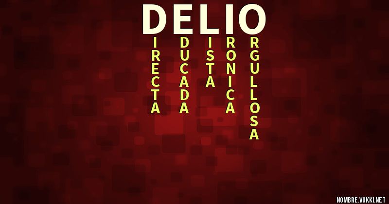 Qué significa delio