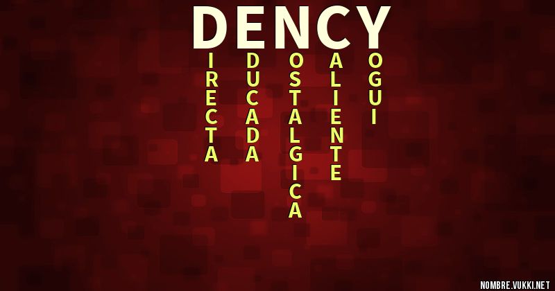 Qué significa dency