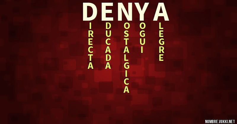 Qué significa denya
