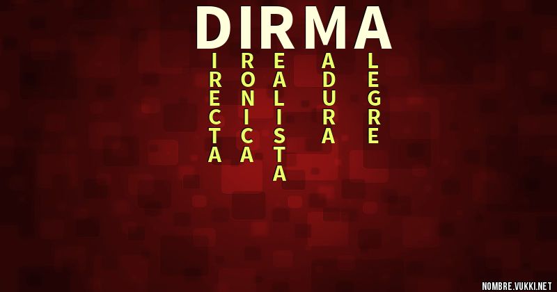 Qué significa dirma