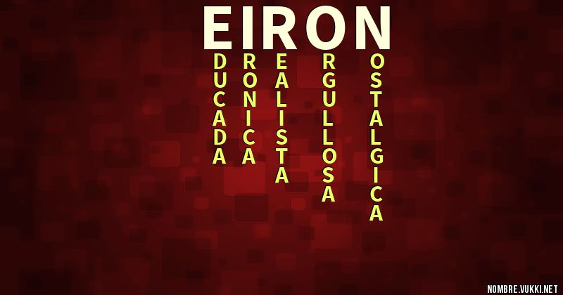 Qué significa eiron
